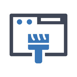 Browser clean icon Royalty Free Vector Image - VectorStock