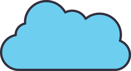 Single Cloud Vector Images (over 6,300)