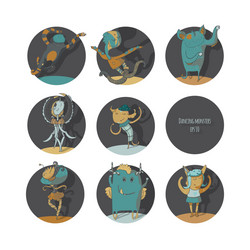 Dancing Monsters Vector Images (over 1,700)