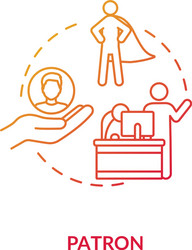 Boss helping employees with promotion Royalty Free Vector