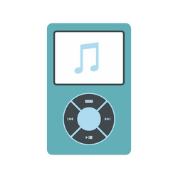 Device mp3 player cartoon Royalty Free Vector Image