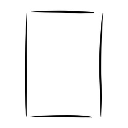 Grunge frame border shape icon vertical rectangle Vector Image