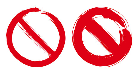 No sign design element Royalty Free Vector Image