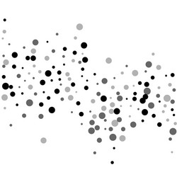 Scattered random black dots dark points dispersio Vector Image