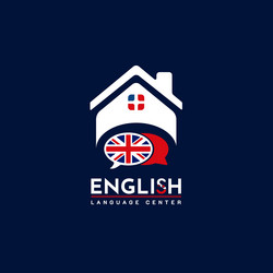 Learning english language class logo Royalty Free Vector
