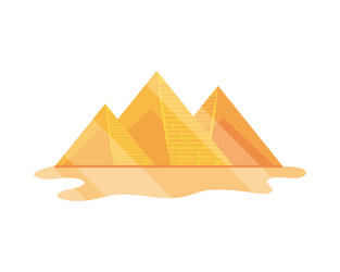 Egypt pyramids icon Royalty Free Vector Image - VectorStock