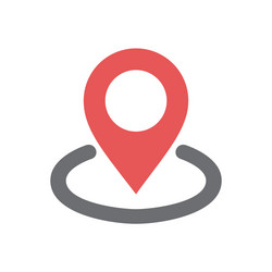 Navigation icon on white background for graphic Vector Image