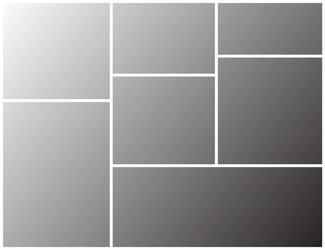 Montage frame template for photo collage Vector Image