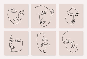 Set of woman body line art Royalty Free Vector Image