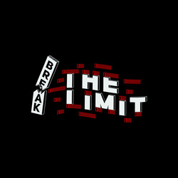 Break the limit motivational quote t-shirt design Vector Image