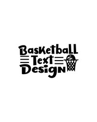 Basketball text designhand drawn typography Vector Image