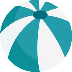 Isolated beach ball Royalty Free Vector Image - VectorStock