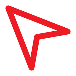 Location arrow icon gps arrow - pointer Royalty Free Vector