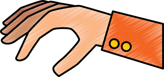 Hand catching isolated icon Royalty Free Vector Image