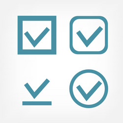 Pop icon with emphasized check mark Royalty Free Vector