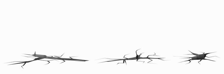 Ground cracks set earthquake Royalty Free Vector Image