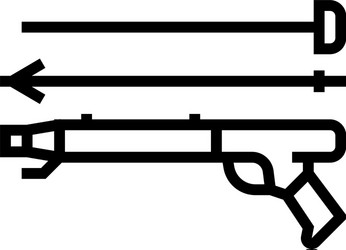 Harpoon weapon color icon sign Royalty Free Vector Image