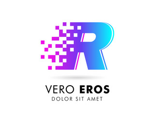 Letter r mark logo design template Royalty Free Vector Image