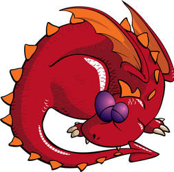 Cartoon Cute Dragon Sleeping Vector Images (over 200)
