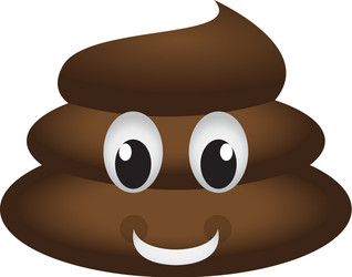 Happy poop emoji Royalty Free Vector Image - VectorStock