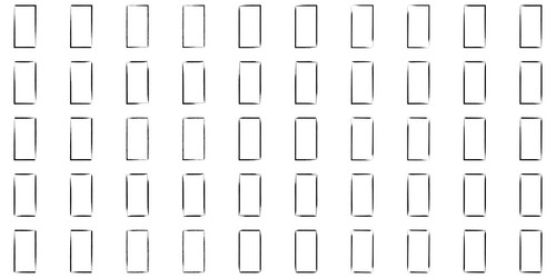 Hand drawn vertical rectangle shape thin Vector Image