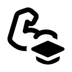 Physical education diploma isolated on a white Vector Image