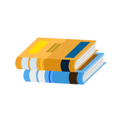 3d hardcover book stack symbol knowledge Vector Image