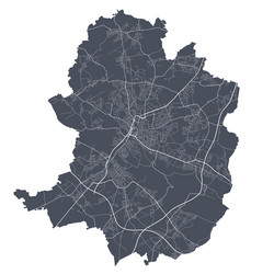Modern city map - bielefeld city germany Vector Image