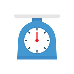 Cartoon kitchen scales isolated on white Vector Image