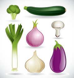 Vegetable set Royalty Free Vector Image - VectorStock