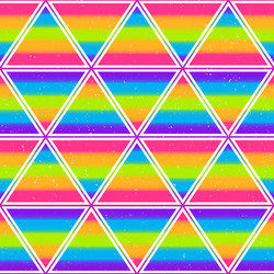 Abstract rainbow geometric seamless pattern Vector Image