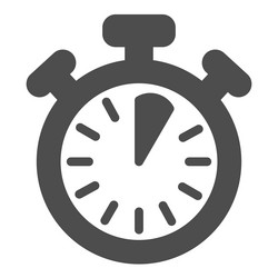 Stopwatch with buttons 5 seconds timer Royalty Free Vector