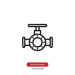 Sluice gate valve symbol icon Royalty Free Vector Image
