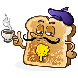 Making a toast isolated cartoon Royalty Free Vector Image