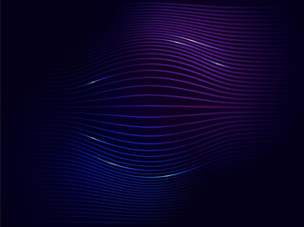 Neon wireframe wave pattern Royalty Free Vector Image