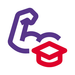 Physical education diploma isolated on a white Vector Image