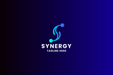 Logo synergy Royalty Free Vector Image - VectorStock