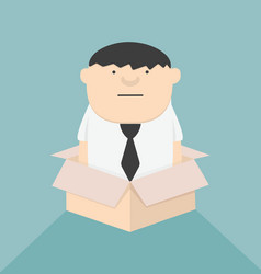 Concept image outside the box Royalty Free Vector Image