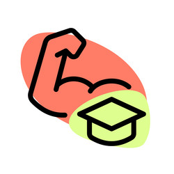 Physical education diploma isolated on a white Vector Image