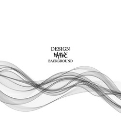 Abstract gray lines wave background wave Vector Image