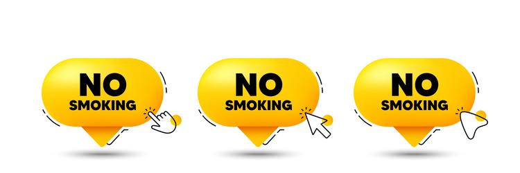 No smoking tag stop smoke sign Royalty Free Vector Image
