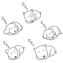 Sleeping Dog Vector Images (over 4,500)