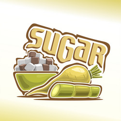 Sugar logo three cubes Royalty Free Vector Image