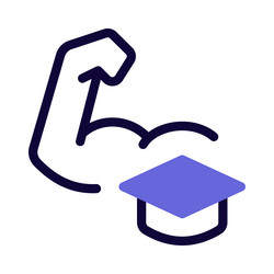 Physical education diploma isolated on a white Vector Image