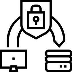 Firm protocol line icons collection efficiency Vector Image