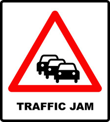 Set road hazard warning signs warn Royalty Free Vector Image