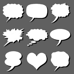 Watercolor comics set Royalty Free Vector Image