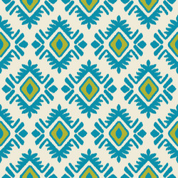Colorful fabric ikat diamond seamless pattern Vector Image