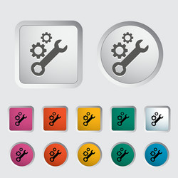 Maintenance pictograms settings background Vector Image