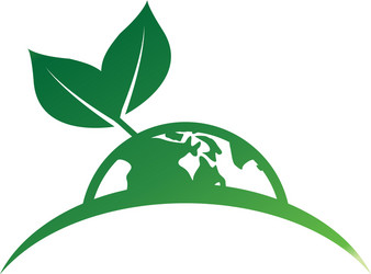 World environment logo icon template Royalty Free Vector